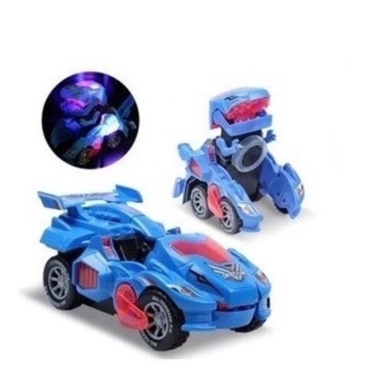 Transformers Dinossauro Carrinho Robô Som Luz (azul) | Shopee Brasil