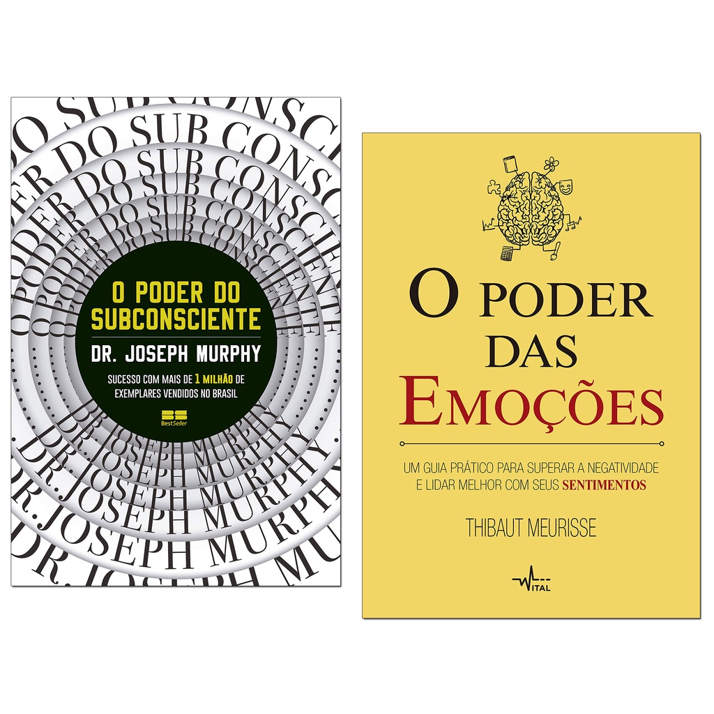 Kit Livro O Poder Do Subconsciente+ O Poder das Emoções | Shopee Brasil