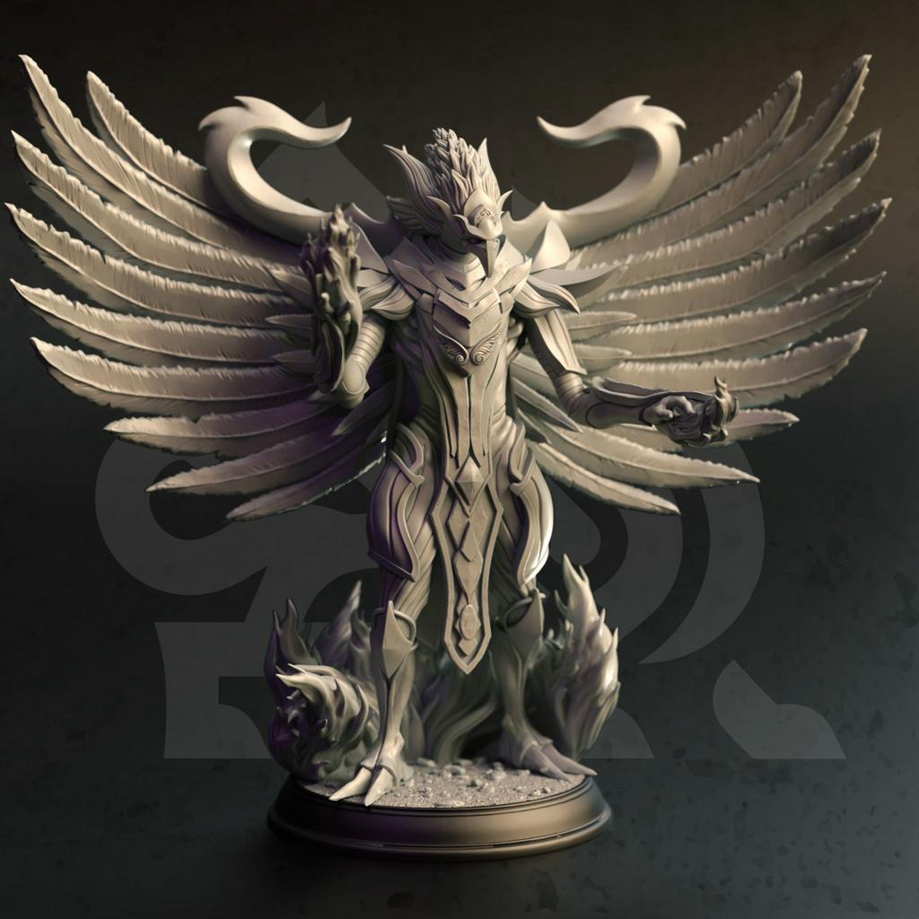 Miniatura para RPG Arcane Phoenix Construct - Quisterian DM Stash ...
