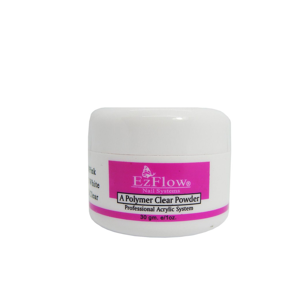 Pó Acrílico Pink E Clear Unhas De Porcelana Ezflow 30g | Shopee Brasil
