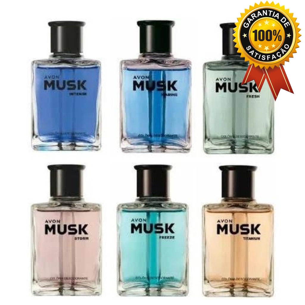 Perfume Musk Perfume Masculino Colônia Avon 90ml fragrância | Shopee Brasil