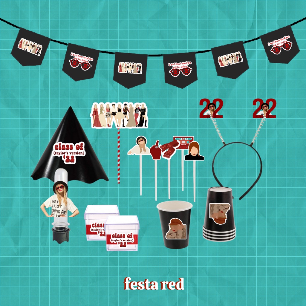 Kit Festa Taylor Swift - RED | Shopee Brasil