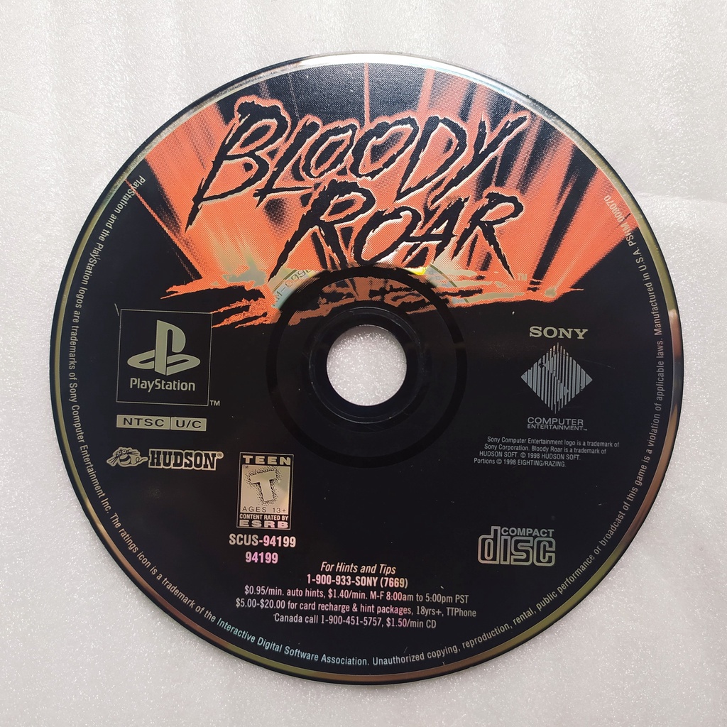 Bloody Roar Original PS1 - Escorrega o Preço