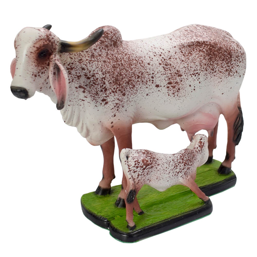 Escultura de Vaca Gir com Bezerro SV19033 | Shopee Brasil