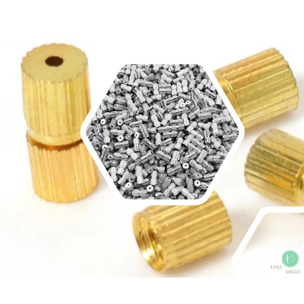 Fecho de Rosca sem Argola Latão Artesanato - 20 uni | Shopee Brasil