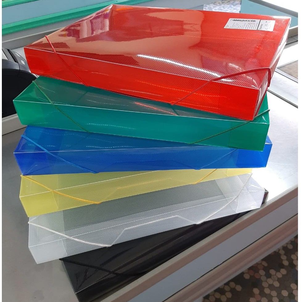 PASTA PLASTICA 40MM GOLDEN KRAFT | Shopee Brasil