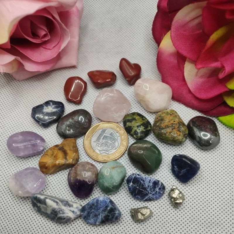 Pedras Naturais Roladas, Pedra Bruta, 2cm Ametista, Quartzo Branco ...