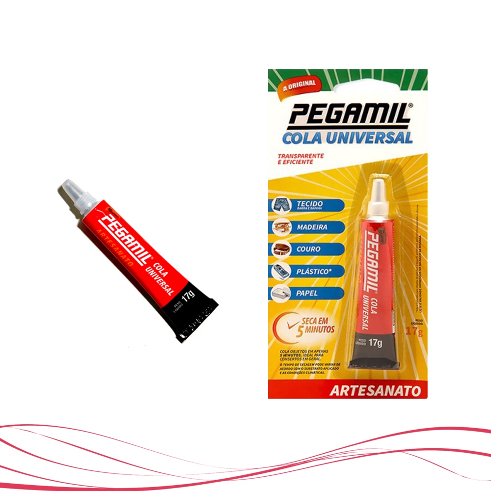 2 Cola Pegamil 17g + 2 Palitos Pega Pérolas Strass Melhor | Shopee Brasil