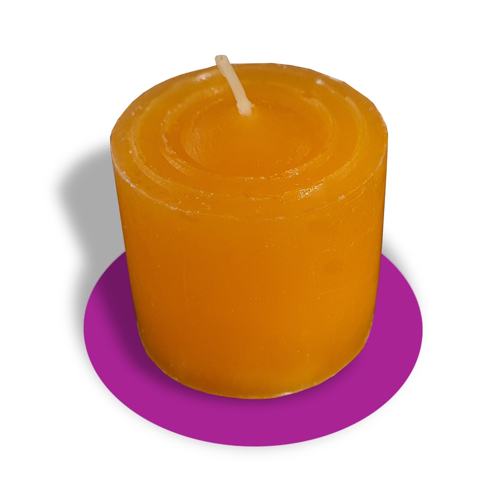Vela Aromática Pequena De Mel Perfumada - Cor Laranja | Shopee Brasil