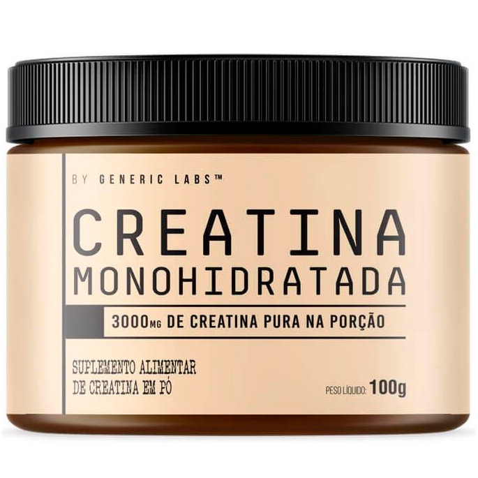 Creatina 100% Pura Monohidratada - 100g - Generic Labs | Shopee Brasil