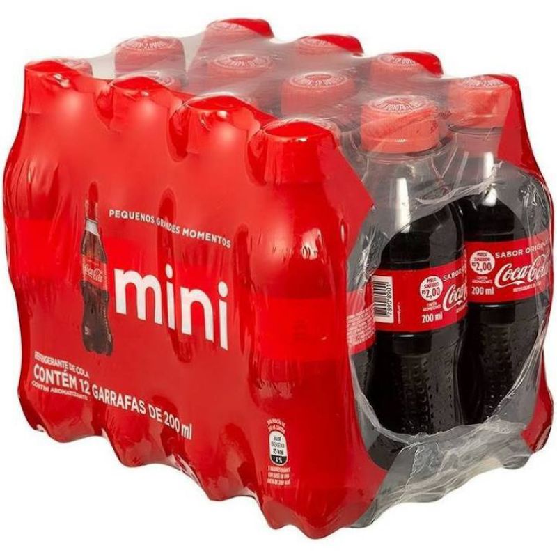 Fardo Coca cola Original 200ml Pack 12 Unidades | Shopee Brasil