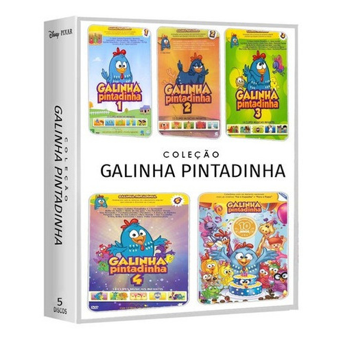 Dvd Galinha Pintadinha Vol 1 2 3 4 5 | Shopee Brasil