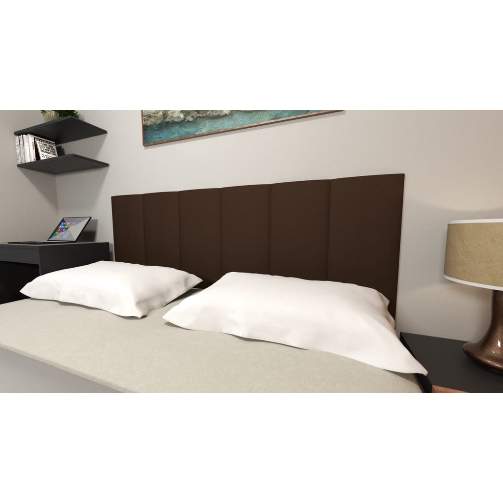 Cabeceira Casal 1,40 cor MARROM2 | Shopee Brasil