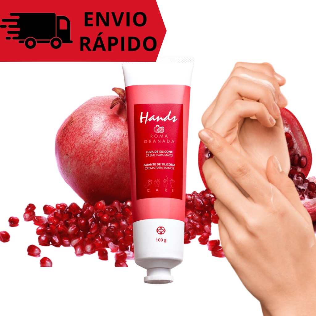 Luva De Silicone Romã Creme Para As Mãos Hands Hinode 100g | Shopee Brasil