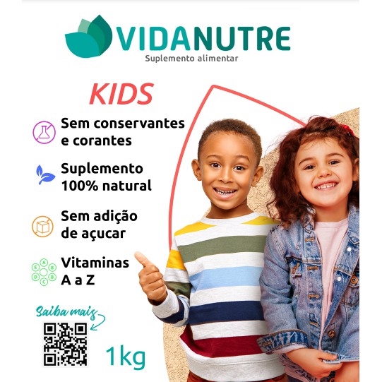 Suplemento Alimentar 100% Natural Kids - VIDANUTRE | Shopee Brasil