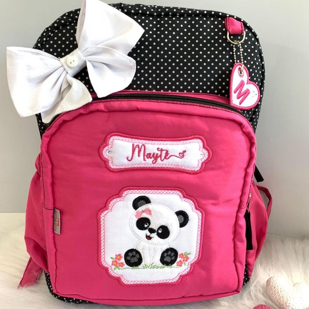 Mochila - Panda C/ Pink - Alan Pierre Baby | Shopee Brasil