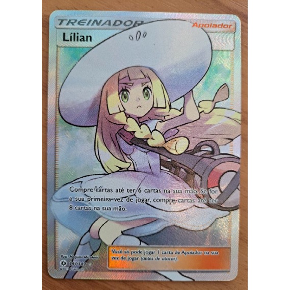 Card Pokémon Lilian - Treinador Foil Original e Nova | Shopee Brasil
