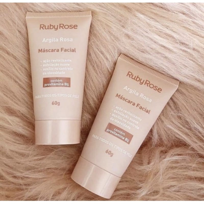 Máscara de Argila Rosa Ruby Rose | Shopee Brasil