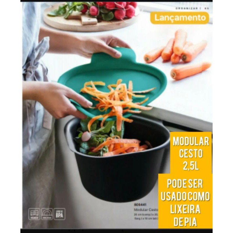Modular Cesto Multiuso Tupperware 2,5L | Shopee Brasil