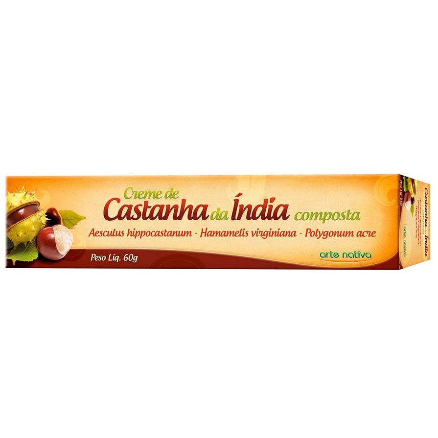 Creme pomada De Castanha Da Índia 60 g - ARTE NATIVA | Shopee Brasil