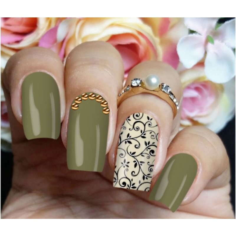 Película adesivo decoração unhas Nail Art manicure extensil renda ...