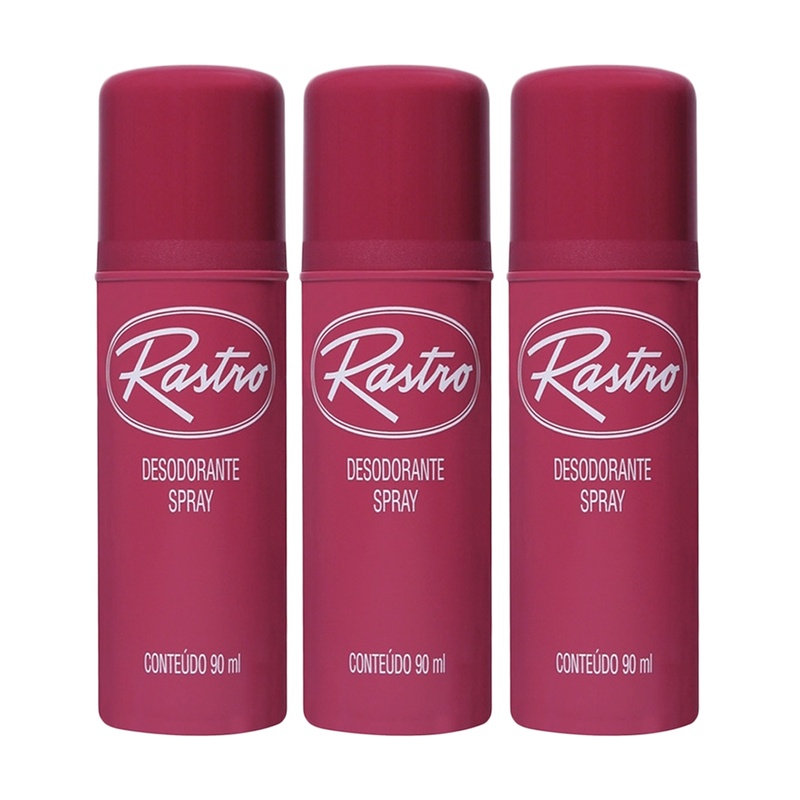 Desodorante Rastro Spray 90 ml - 3 Unidades | Shopee Brasil