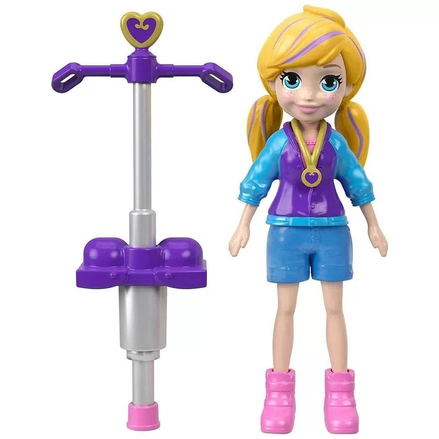 Conjunto Polly Pocket Com Boneca Polly E Pula Pula Mattel | Shopee Brasil