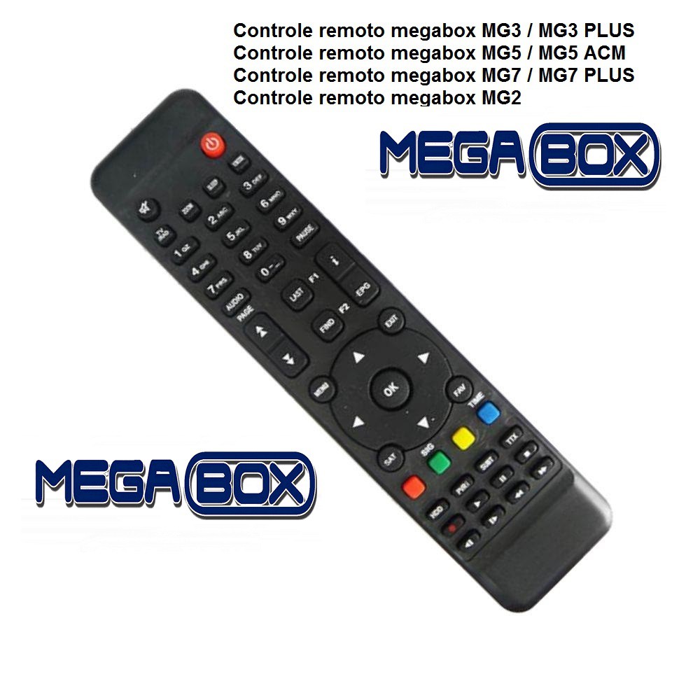 Controle remoto receptor Megabox Mg7 hd pronta entrega | Shopee Brasil