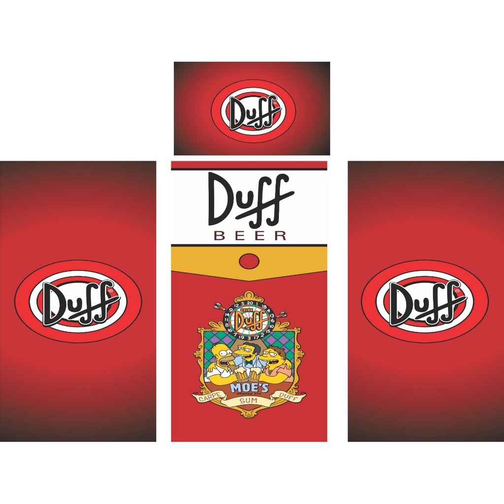 Adesivo Decor Frigobar Envelope Completo Simpson Duff Person | Shopee ...