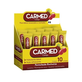 Protetor Labial Carmed Hidratante Diario 10gr Sabor Cereja Cimed (unidade) | Shopee Brasil