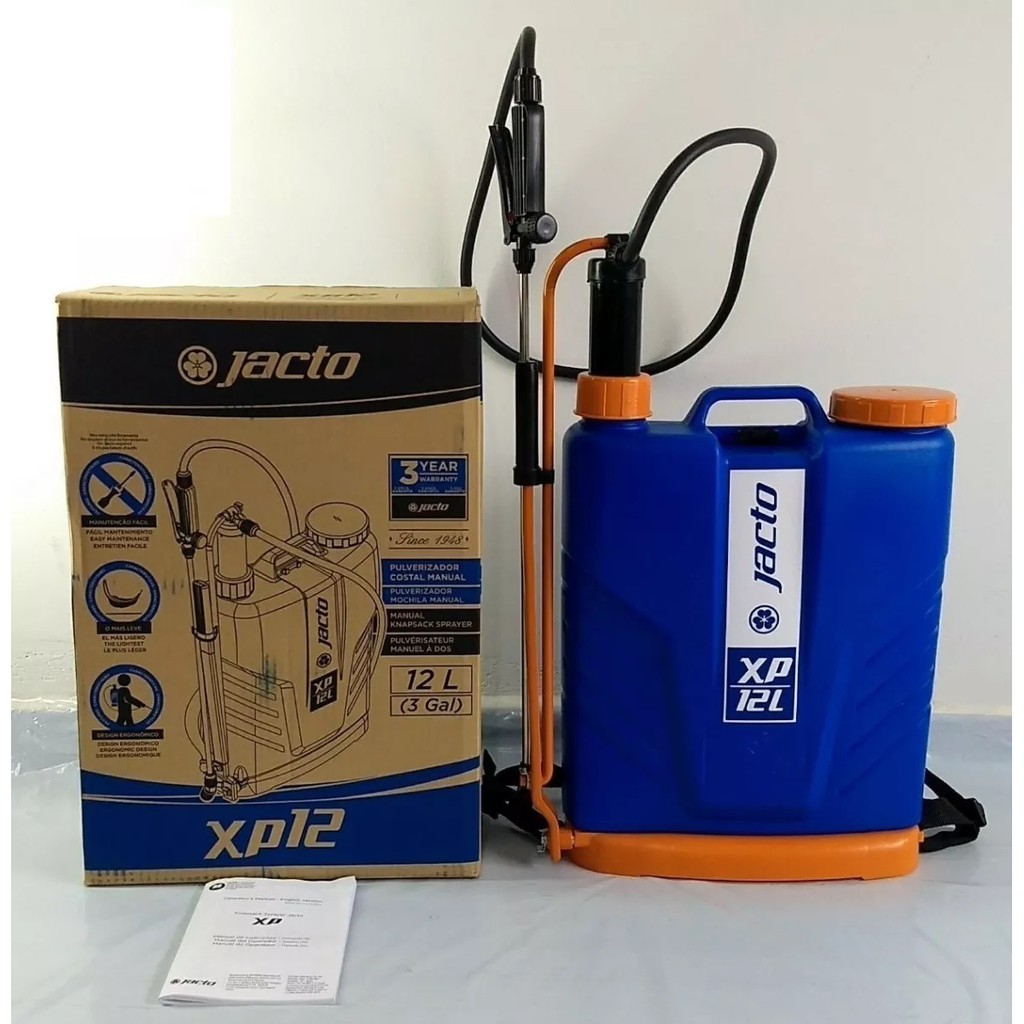 Pulverizador Costal 12 Litro Bomba Veneno Profissional Jacto Promoção ...