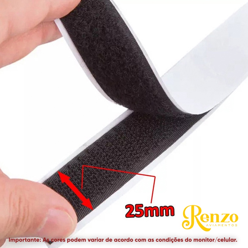 Velcro Auto Adesivo Ultra Forte Macho E Fêmea 25mm | Shopee Brasil