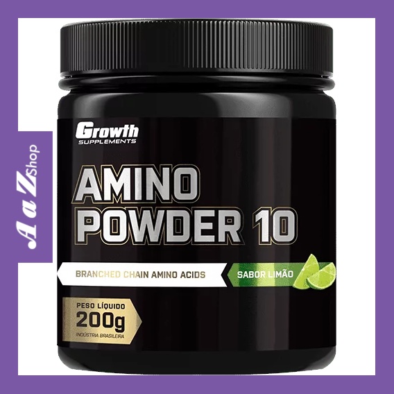 Amino Powder 10 Diversos Sabores Growth 200g | Shopee Brasil