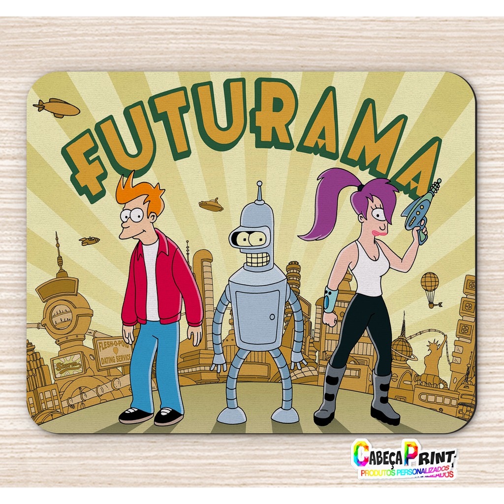 Mouse Pad 20X24 Cm Futurama | Shopee Brasil