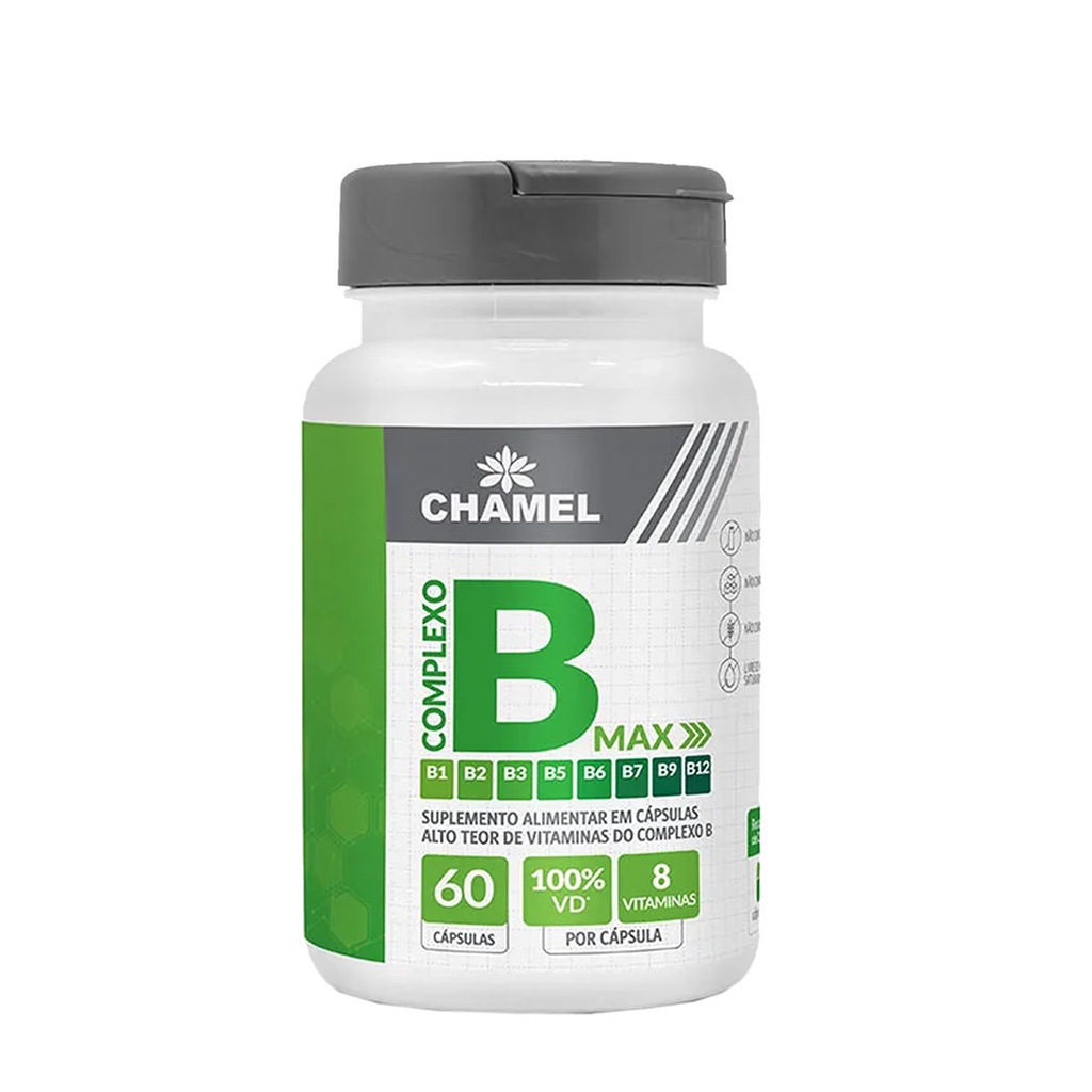 Vitamina Complexo B Max 500mg 60 Capsulas - Chamel | Shopee Brasil