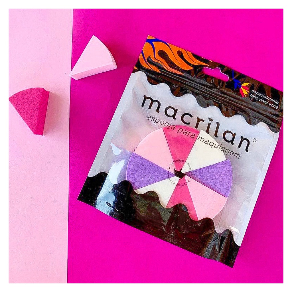 Kit 8 esponjas triangulares - Macrilan | Shopee Brasil