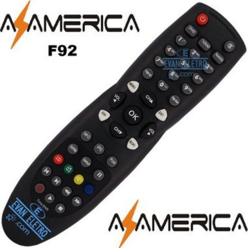 Controle Remoto Para Receptor Azamérica F92 | Shopee Brasil