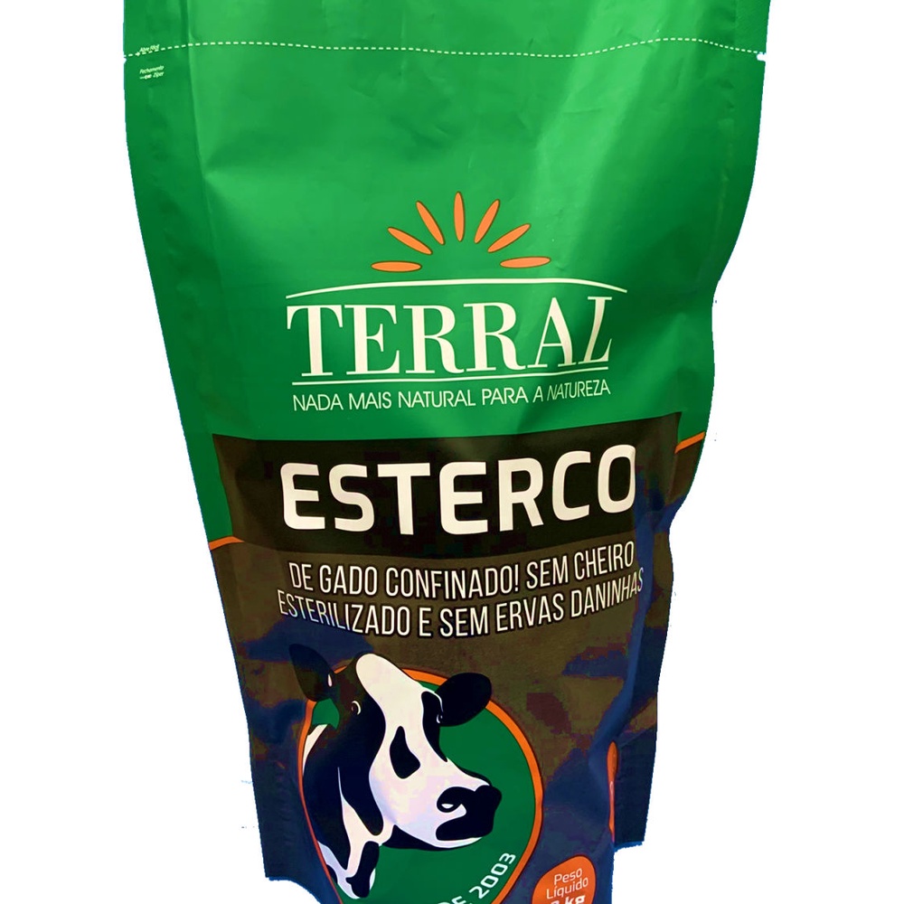 Fertilizante esterco bovino Terral 2kg | Shopee Brasil