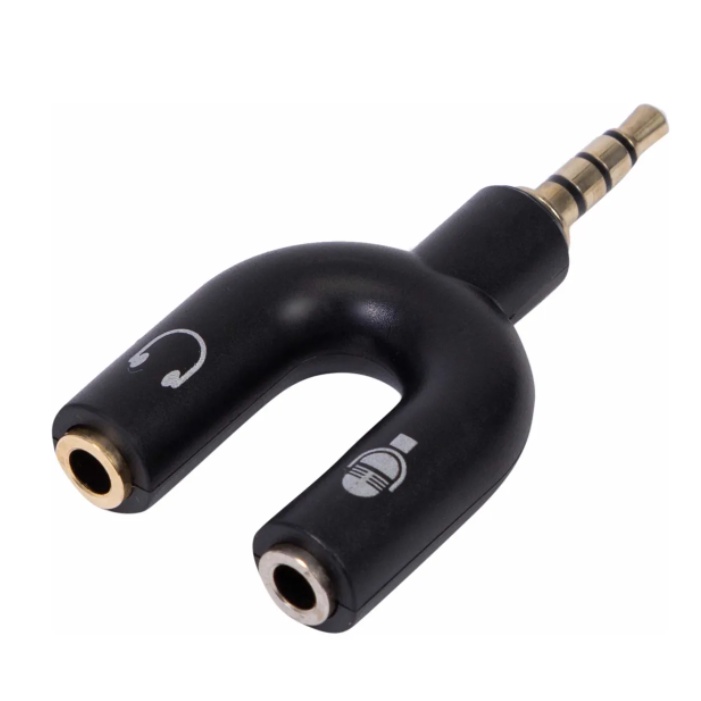 Adaptador Splitter P3 Headset Fone Microfone P2 X P3 Audio | Shopee Brasil