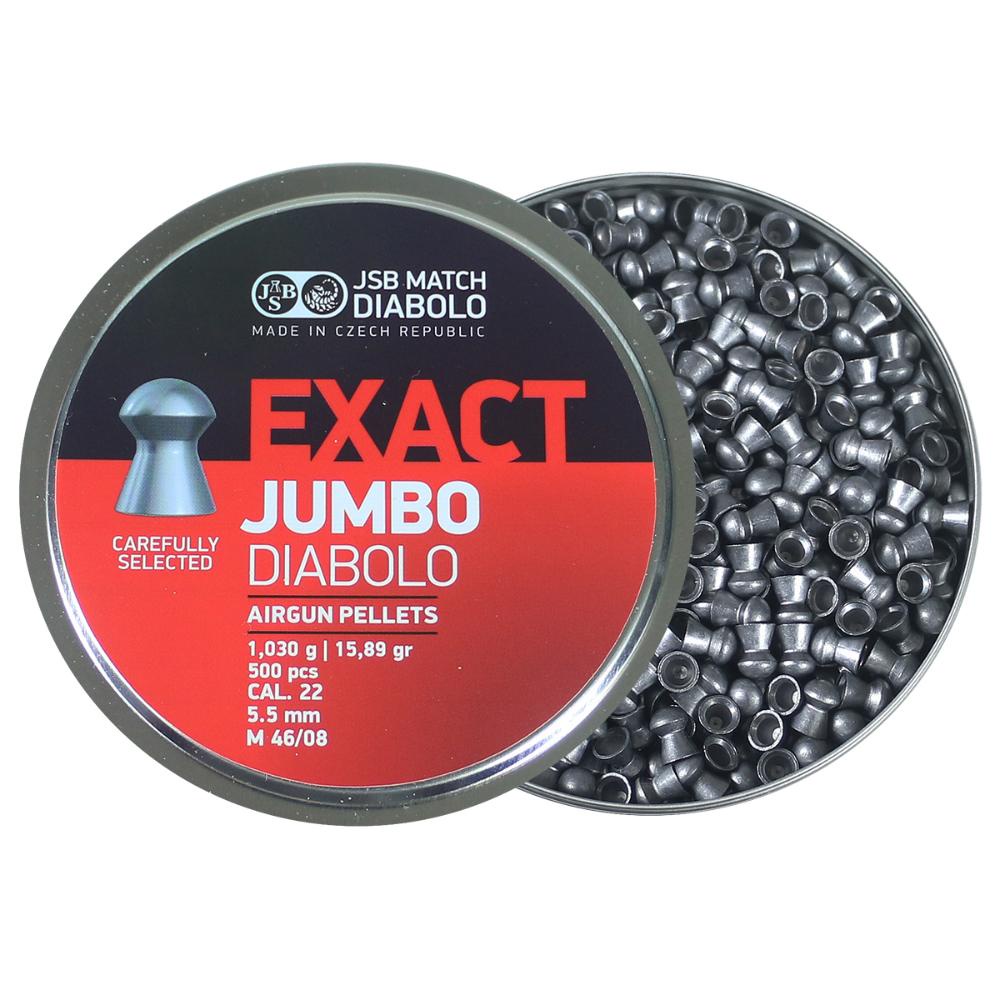 Lata de Chumbinho JSB Exact Jumbo Diabolo 5.5mm 500un. Airgun | Shopee Brasil