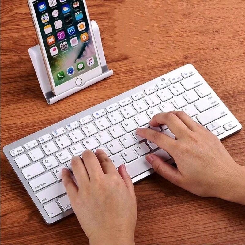 Mini Teclado Bluetooth Tablet Mac Apple iPad Windows Android | Shopee Brasil