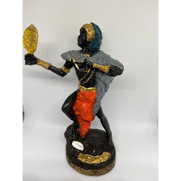 Imagem Orixá Logun Edé 15 cm Resina | Shopee Brasil
