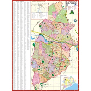 Mapa Político E Rodoviário Da Cidade De Osasco São Paulo Gigante 120X90 ...