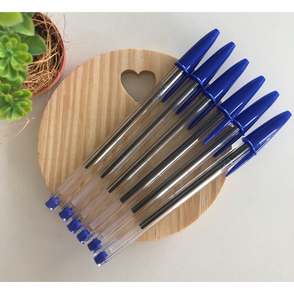 Caneta Esferográfica AZUL BIC Cristal Original | Shopee Brasil