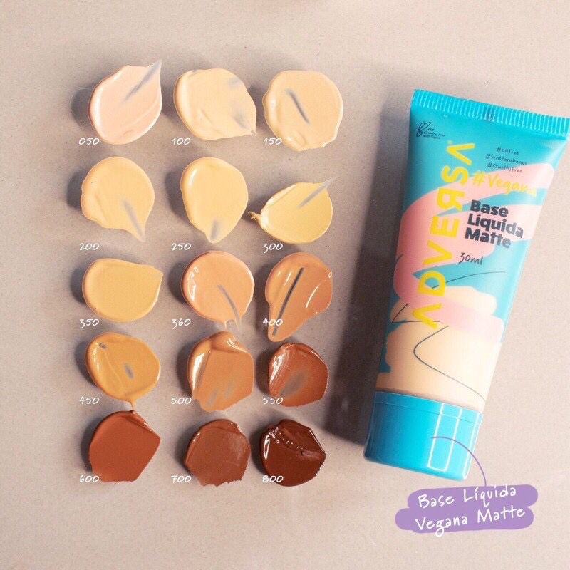 Base Líquida Matte Oil Free Vegana - Adversa | Shopee Brasil