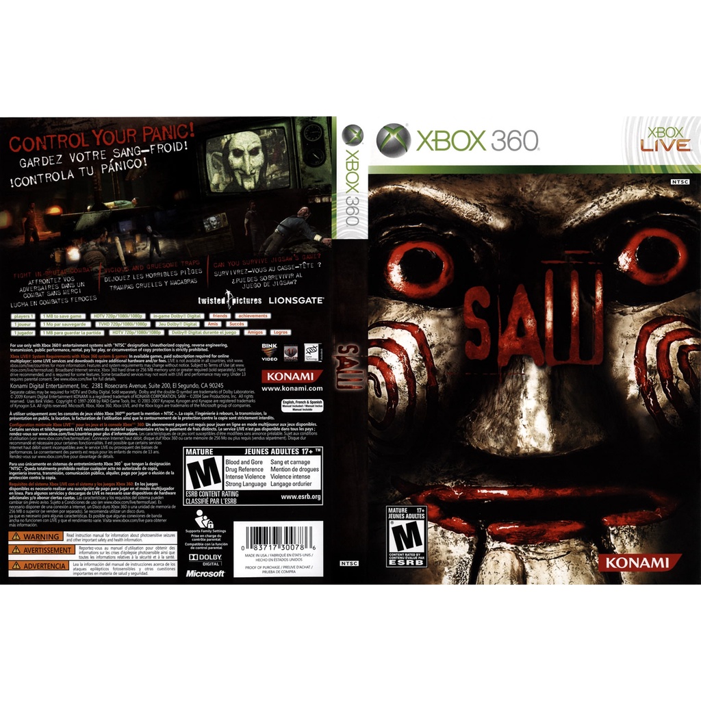 Saw P/ XBOX360 (LTU/LT/JTAG/RGH) | Shopee Brasil