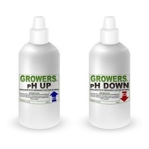 Kit Regulador Ph Up E Ph Down 100 Ml Grow Cultivo Hidroponia | Shopee Brasil