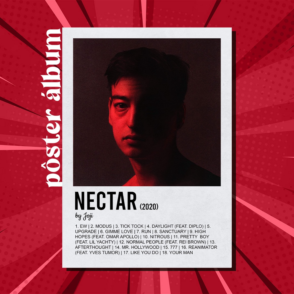 Álbum Pôster Nectar - Joji | Shopee Brasil