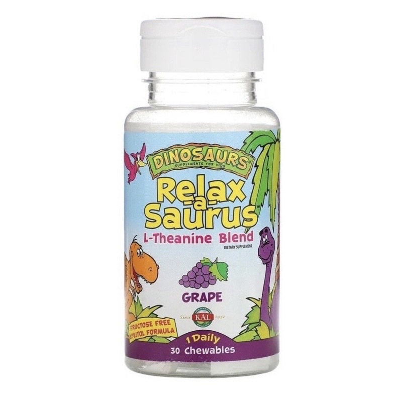 Relax a Saurus L-Theanine infantil importado original | Shopee Brasil