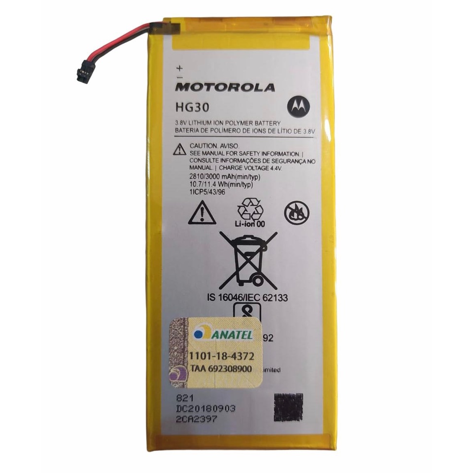 Bateria Original Motorola HG30 Moto G5 S XT1792 Pronto Envio Com ...